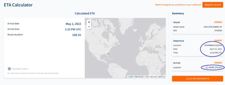 Sinay ETA Calculator: Predicting the Time of Arrival of Vessels for ...