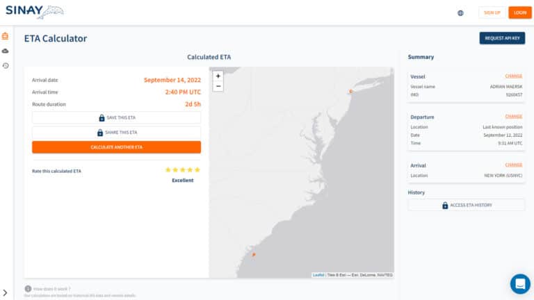 Vessel Tracking and ETA for Ocean Freight